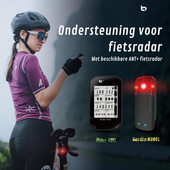 Rider 420 Draadloze GPS Fiets Fietscomputer Compatibel Met Fietsradar ...