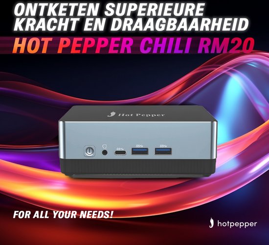 Hot Pepper Chili RM20 Plus Mini PC - 512 GB SSD - Windows 11 Home ...