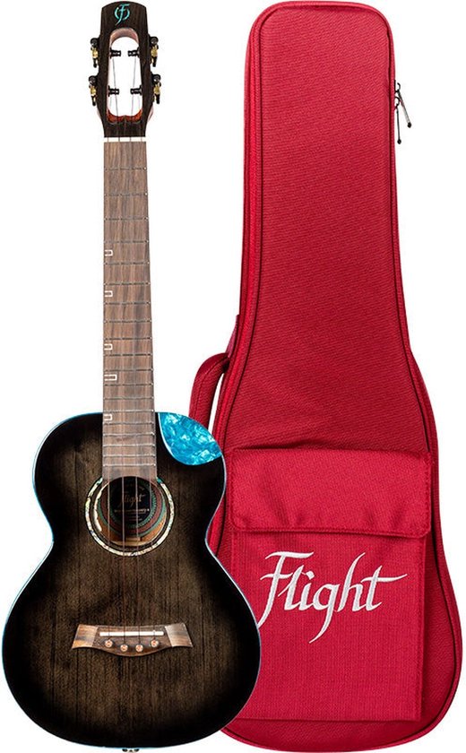 Flight ALMNIGTEQA Nighthawk Tenor Elektro Ukulele - Zwarte Vlek | bol