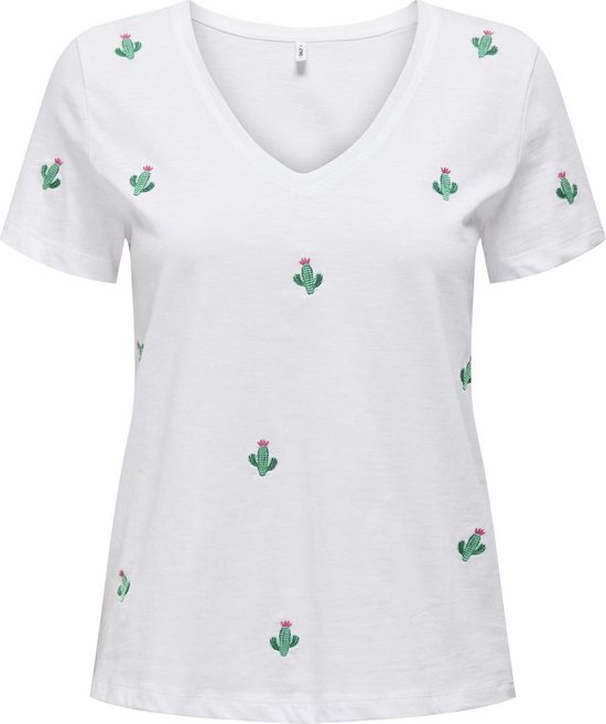 Only Ketty Life T-shirt Met Korte Mouwen Wit M Vrouw | bol