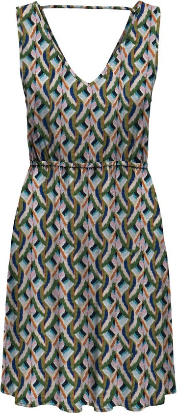 ONLY - ONLNOVA LIFE VIS SARA STRING DRESS WVN - Meisjes - Mini jurken | bol