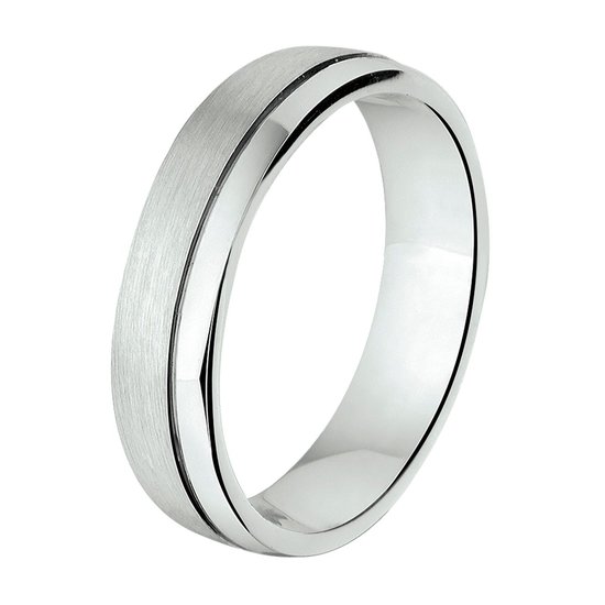 Ring A201 - 5 Mm - Zonder Cz Zilver Gerhodineerd | bol