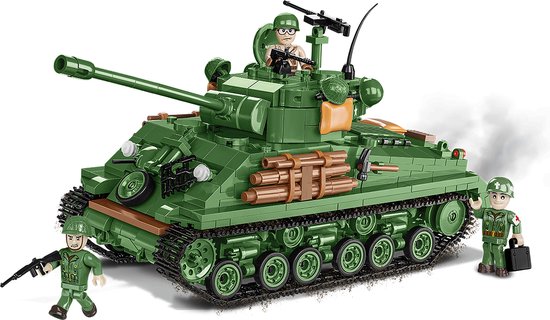 COBI M4A3E8 Sherman Eenvoudige Acht - Legervoertuig bouwset - 2533 | bol