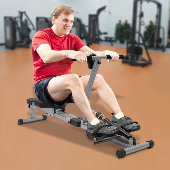 DD® Roeitrainers - Hometrainers - Roeimachine - 142x48x30cm - Zwart | bol