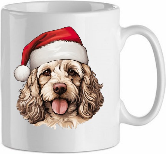 Cockapoo kerst 3 |Hond| Hondenliefhebber||Dog| Cadeau voor hem| Cadeau ...
