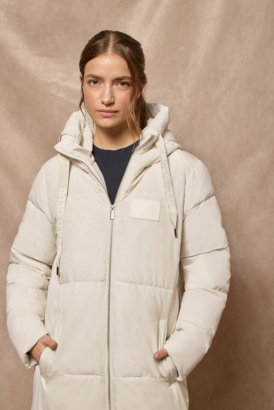 Beige jas "Buenos Aires" met kap en Polo Club-details | bol