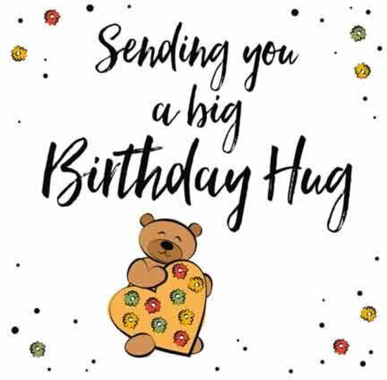 Wenskaart - Sending You a Big Birthday Hug | bol