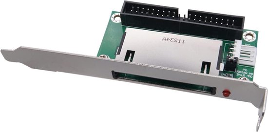 CF Card Adapter - CF to IDE Converter - 40 Pin IDE 3.5" Male Adapter with PCI Bracket | bol