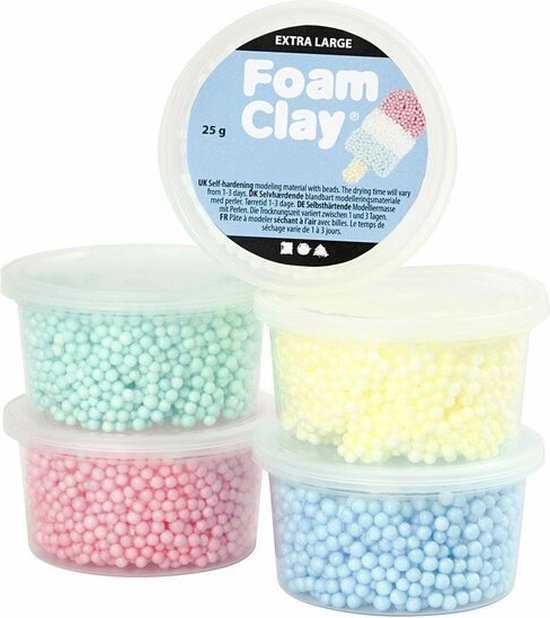 Klei - Verschillende Kleuren Boetseerklei - Kinder Klei - Foam Clay ...