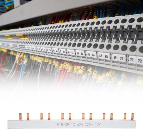 Content in - Copper Bus Bar 2P Junction Box 12 Way for School Hotel ...