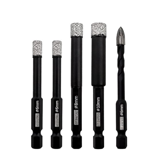 Diamantboren Set Tegel Gatzaag 1/4" 5/16" 3/8" voor Droog Boren ...