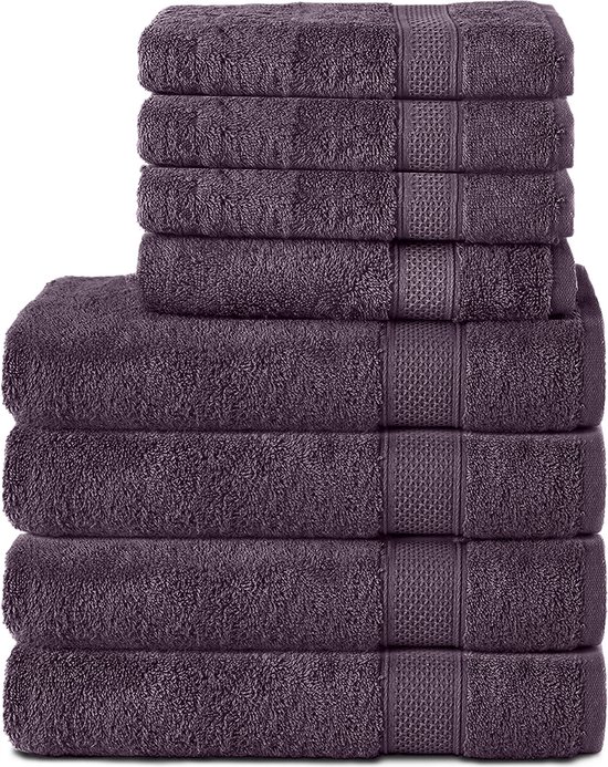 Komfortec Handdoekenset – Set van 8 - 4x Handdoek 50x100 cm en 4x ...