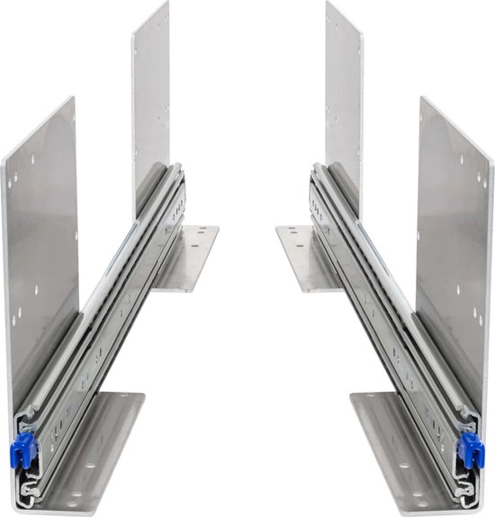 Set 250kg ladegeleiders + vloer beugels hoog 1600 mm 64inch met ...