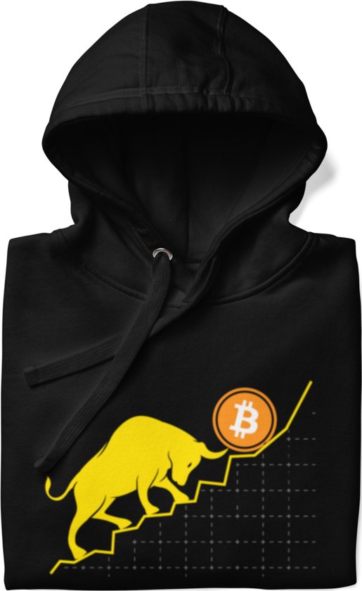 Bitcoin Hoodie - Bullish! - Premium - Unisex - Kleur Zwart - Maat S ...