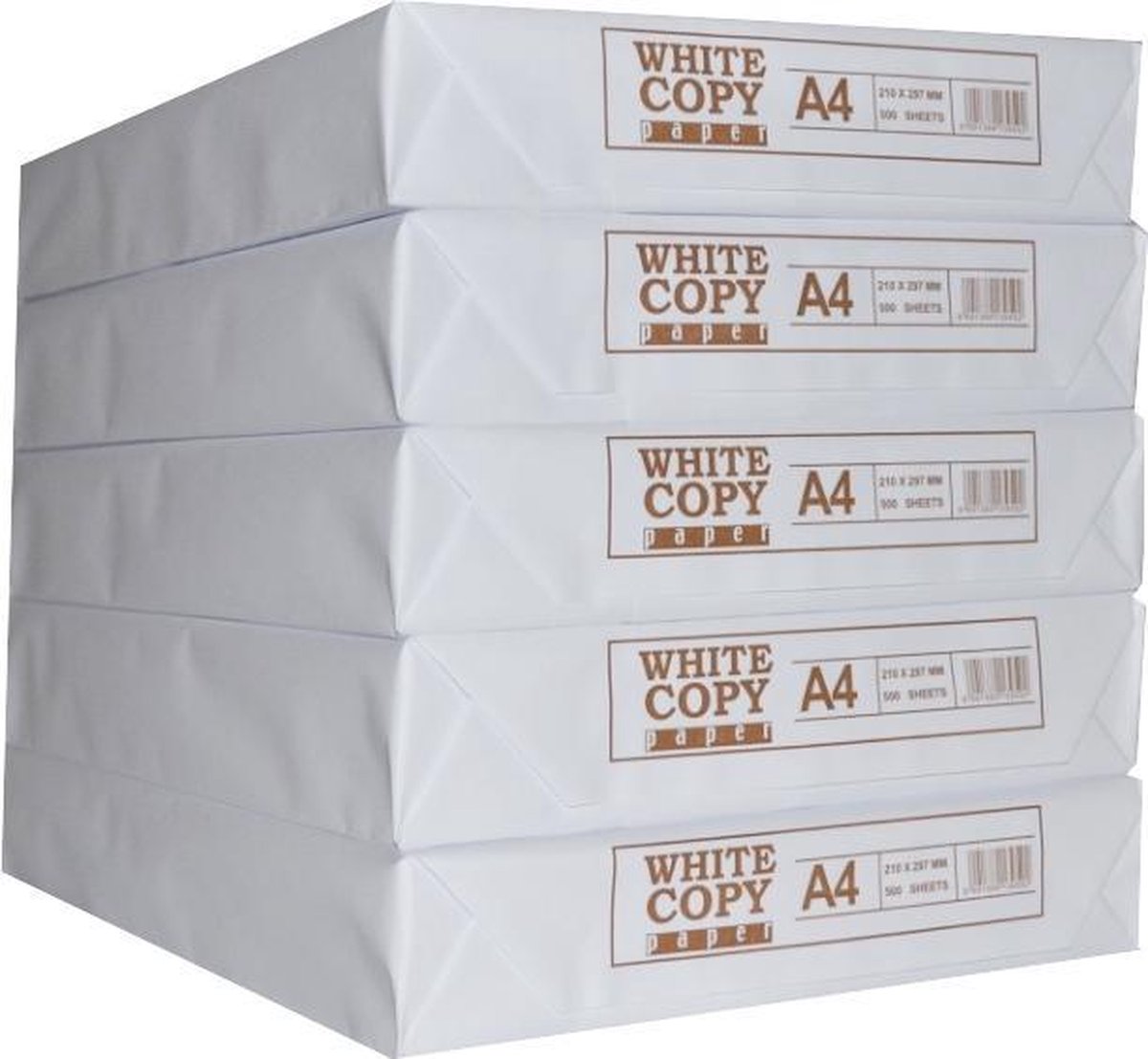Printpapier White label A4 75 gram 5 pakken met 500 vellen | bol
