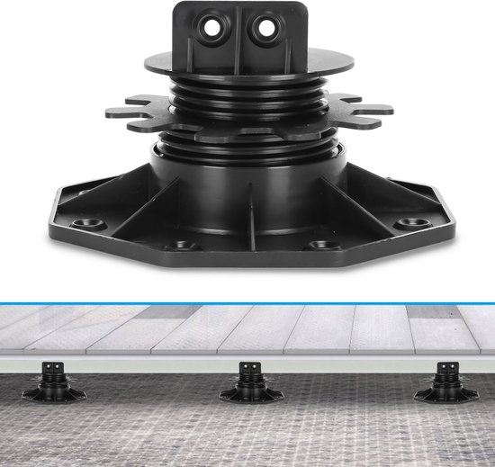 100x Terrasdragers verstelbaar - 60-140 mm - Vlonderdrager - Geschikt ...