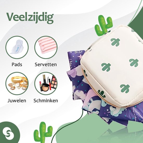 Maandverband Tampon Make-Up Tasje - Handig voor Onderweg ...