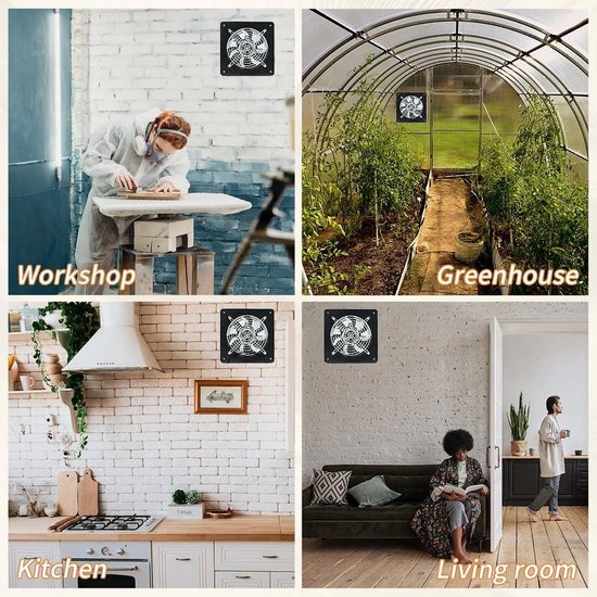 Drain Fan 150 mm 525 m³/h Bathroom Fan Silent with Return Valve ...