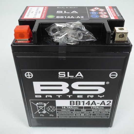 sla bs accu voor quad polaris 500 atp 4x4 2004 tot 2005 yb14a-a2 / 12v ...