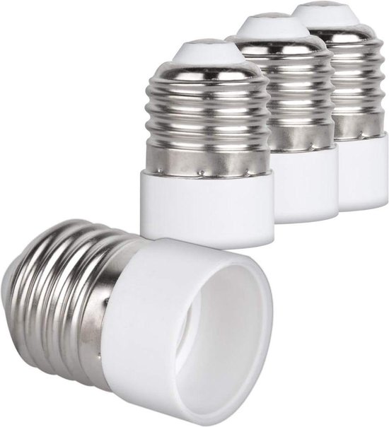 Verloopfitting E27 naar E14-4 stuks fitting omvormers - Omvormer voor verandering van... | bol