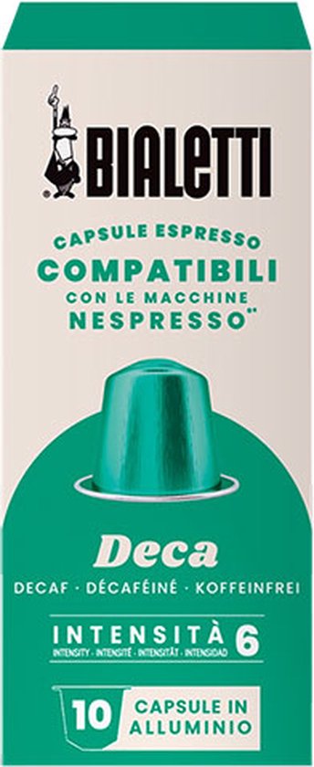 Bialetti Deca - Nespresso Compatible Capsules - 10 x 10 stuks | bol