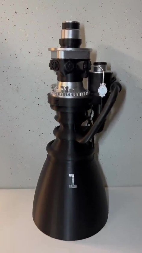 Raket Motor Raptor 3 Replica 70cm | Gedetailleerd Ruimtevaartuig Space ...