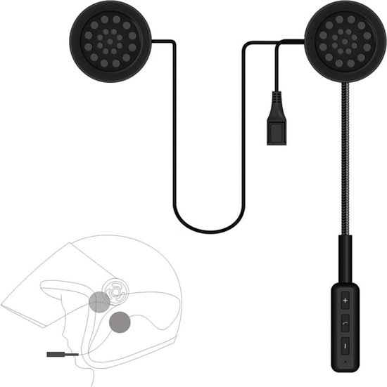 DD Motorhelm Headset - Helm Headset - Koptelefoon - Waterdicht ...