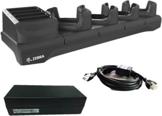 Zebra charging station, 4 slots | bol