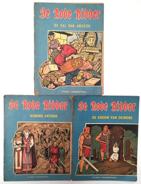 De Rode Ridder Stripboeken - nummer 7, 19 en 26, Leopold Vermeiren ...