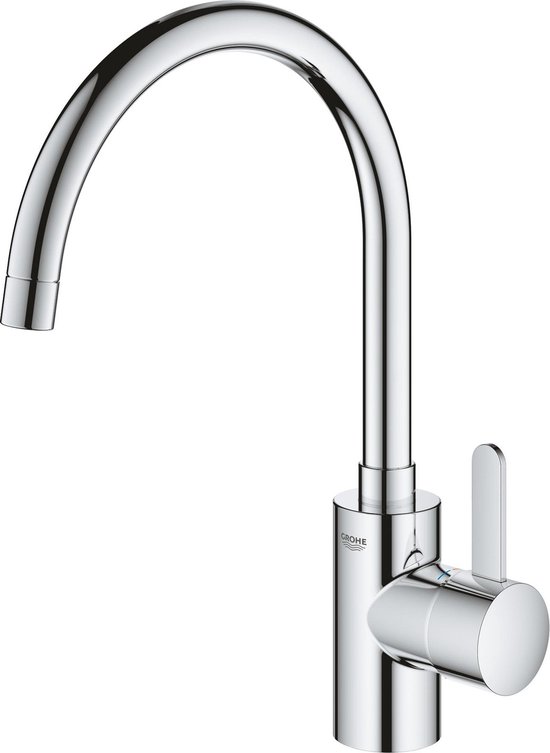 GROHE Eurosmart Cosmopolitan Keukenkraan - hoge draaibare C-uitloop - 1 ...