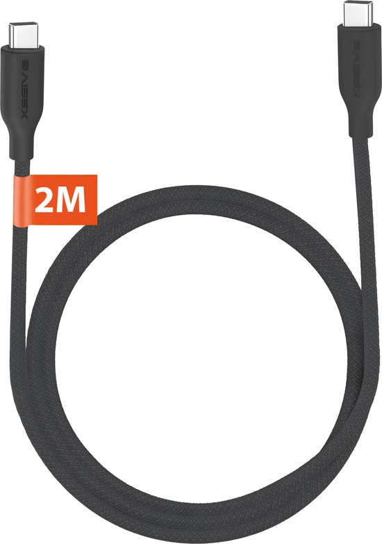 Lange USB C Kabel 2 Meter met PPS Chip - USB-C naar USB-C - Oplader ...