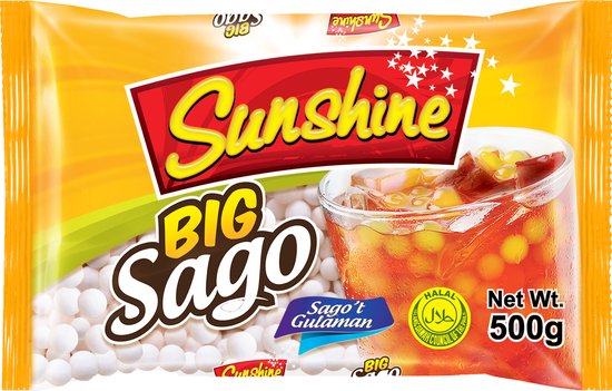 Sunshine Big Sago - Tapioca Pearls 3 stuks (250g per stuk) | bol