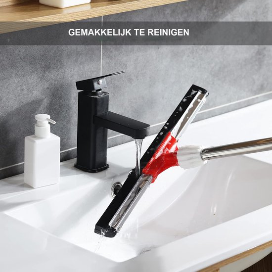 Water Slider met Handvat - 43 cm Water Puller met Dubbele Rubberen Lip ...