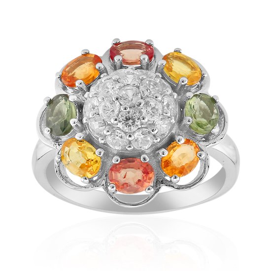 Zilveren ring met saffieren | bol