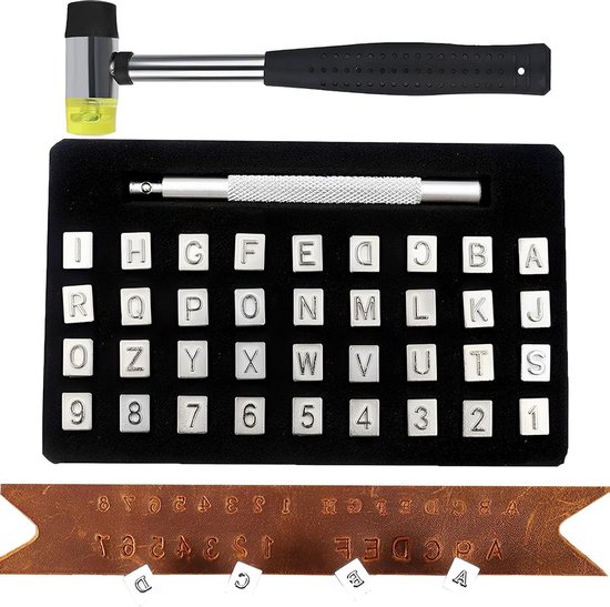 36PCS Letter Embossing Stempel Set - Leer Stempelen Tools voor DIY ...