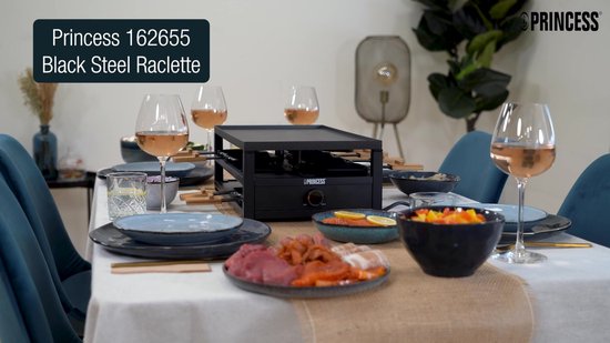 Princess Gourmetstel - Raclette & Grill - 8 personen - Black Steel ...