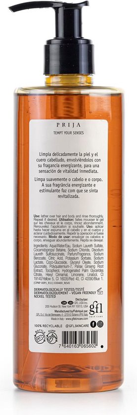 Prija Vitaliserende Douchegel en Shampoo - Lichaams- en Haarreiniger ...