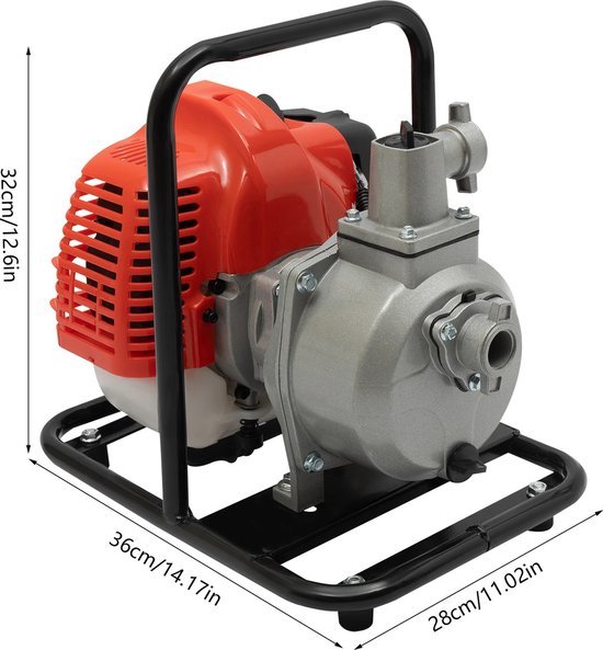 Waterpomp benzine aangedreven - 10m3 p/h - Luchtgekoeld ...