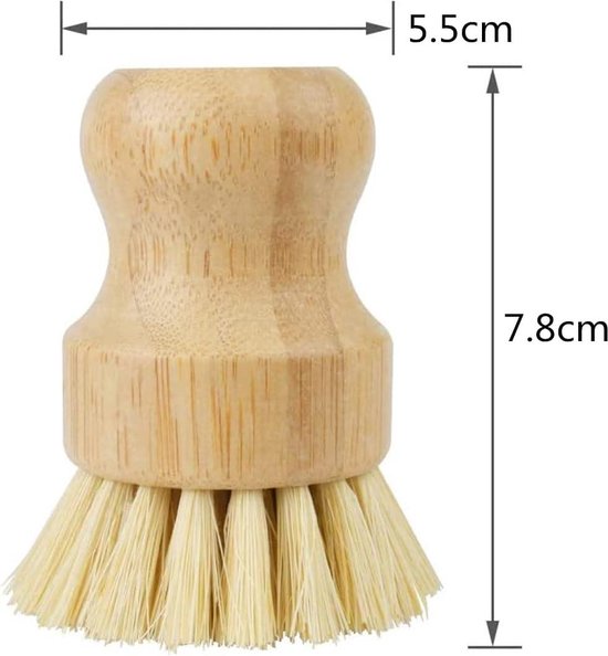 Afwasborstel van hout - keukenborstel voor afwas - natuurlijke houten ...