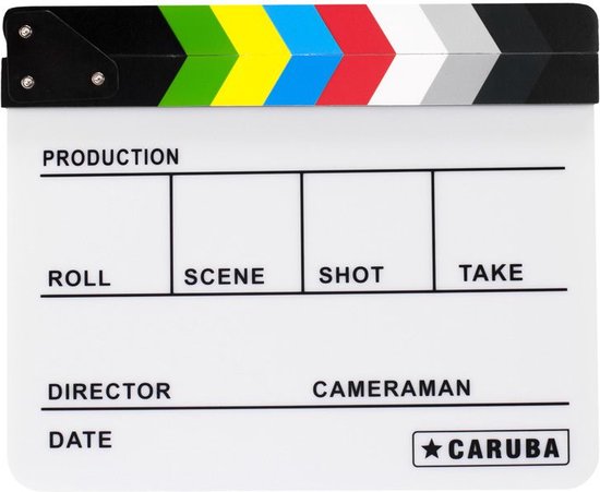 Caruba Professionele Director Clapper White/Color (whiteboard stift) | bol