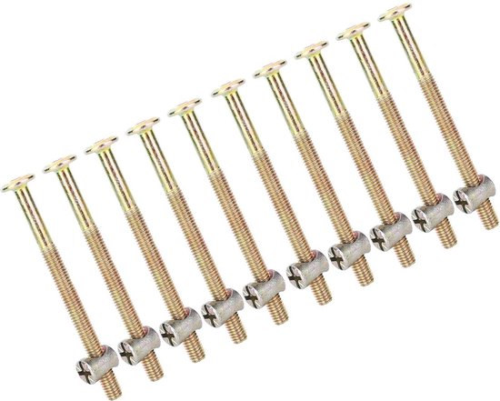 Meubelbouten schroeven koolstofstaal 10 stuks moer verbinding ...
