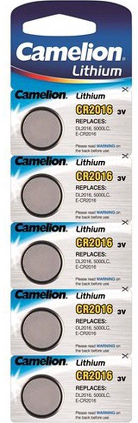 Camelion CR2016 3V 90mAh Lithium knoopcel - 50 Stuks (10 Blisters a 5 stuks) | bol