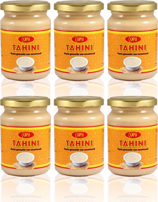Capsi® | 6 x 200 gram Tahini | Sesamzaad pasta | bol