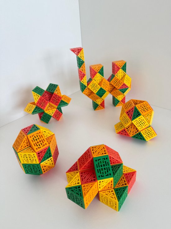 QY (special edition) multi color opbouwbare Magic ruler / snake puzzle ...