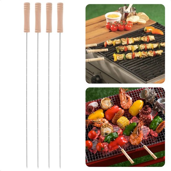 BBQ Spies Set - Barbecue Spies - Lange Spiezen - Vleespennen ...