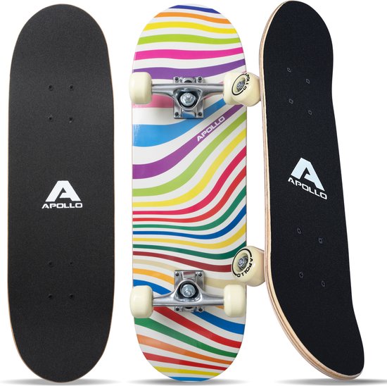 Apollo Skateboard - Retro Colors - 28" (71cm) Kinderskateboard met ABEC ...
