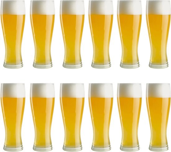 Professionele Bierglazen - (12 Stuks) - 360ml - Bierglas - Bier - Glas - 36cl/0.36L -... | bol