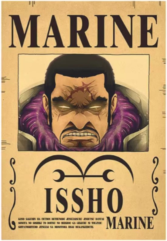 One Piece - Issho - Wanted Poster - A3 Formaat - Manga - Piraten Koning ...