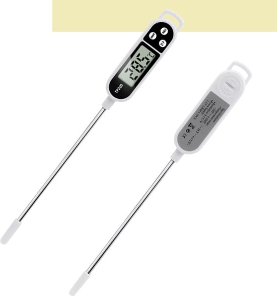Lynnz Digitale vleesthermometer tot 300 graden zwart - kernthermometer ...
