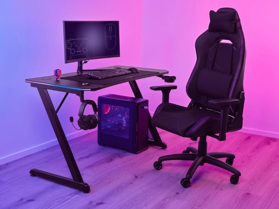 GXT 710 Luminus Pro Gaming Bureau 120x60 Met LED RGB Geïntegreerde 10 W ...